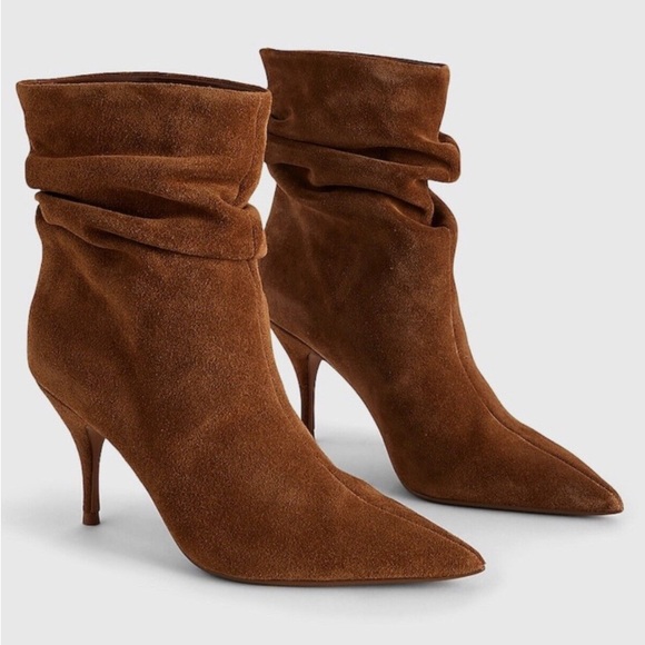 Express | Shoes | Brian Atwood X Express Suede Slouch Thin Heeled Ankle Boots | Poshmark